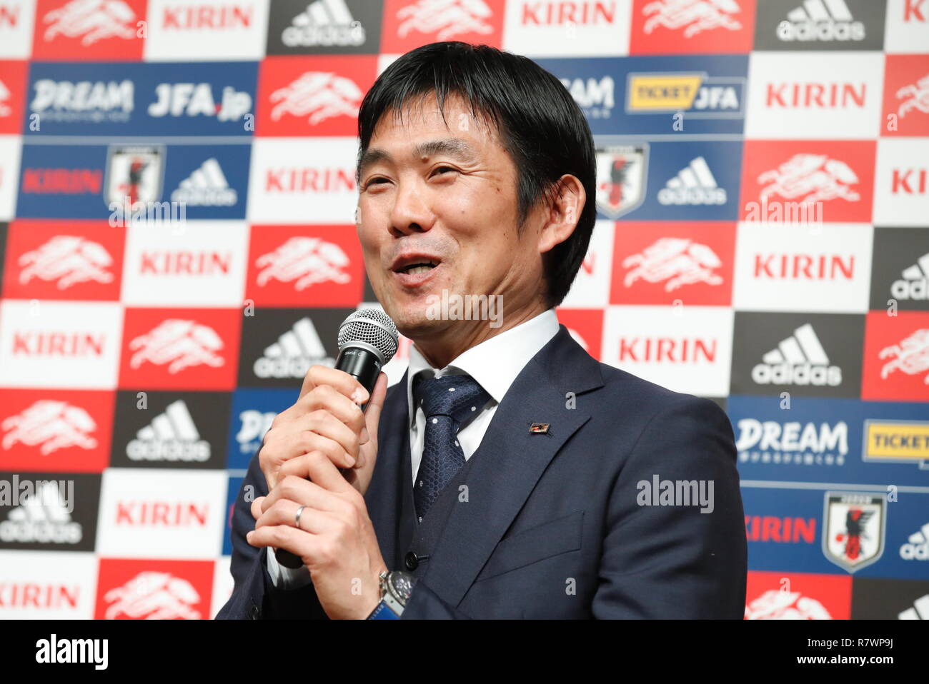 Tokyo, Japan. 11th Dec, 2018. Hajime Moriyasu (JPN) Football/ Soccer : JFA press conference to ...
