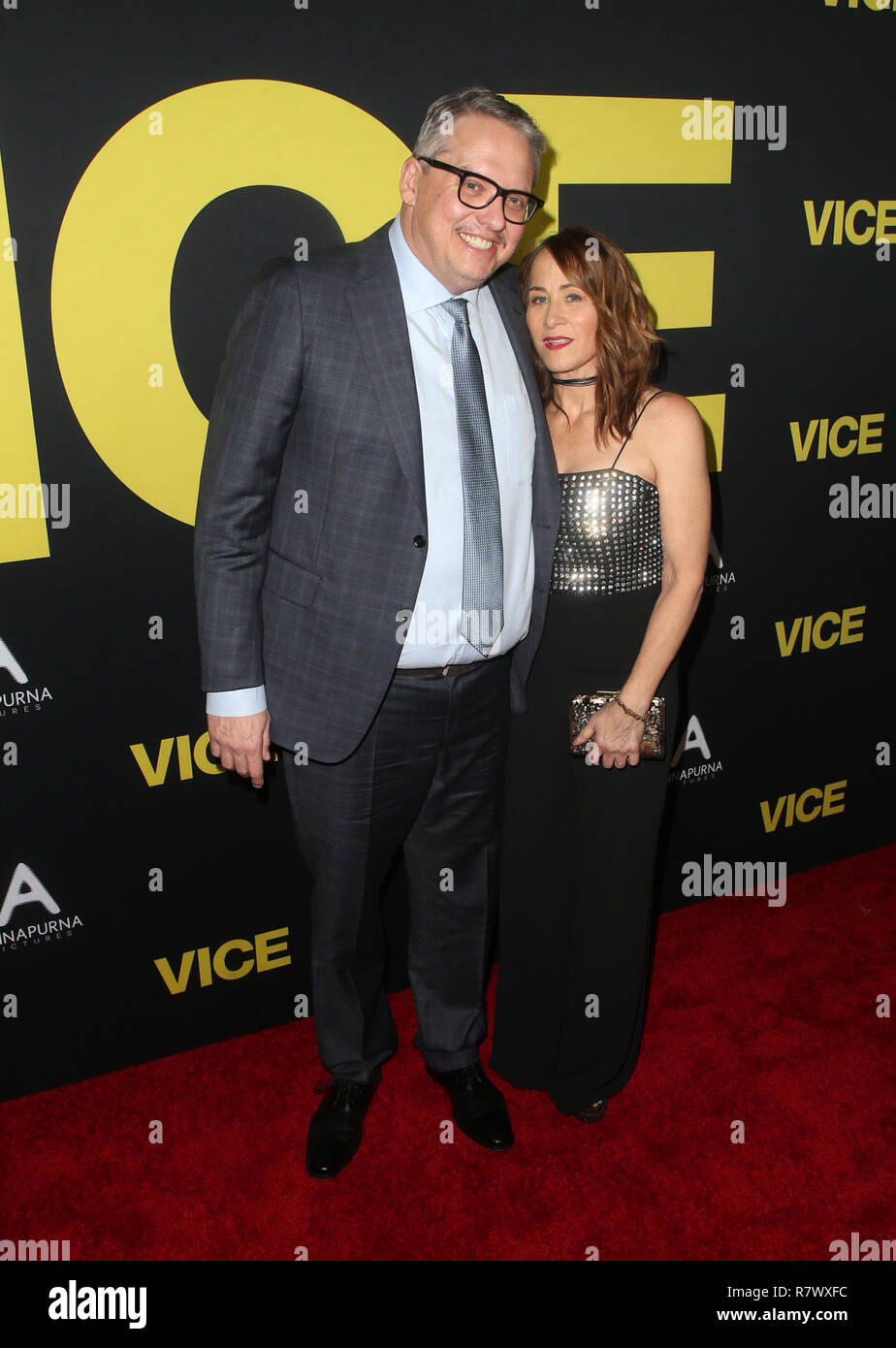 BEVERLY HILLS, CA - December 11: Adam McKay, Shira Piven, at the Vice ...