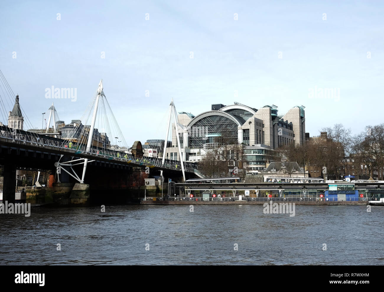 The Hungerford Bridge in central London, 17 March 2017. Photo: Jens ...