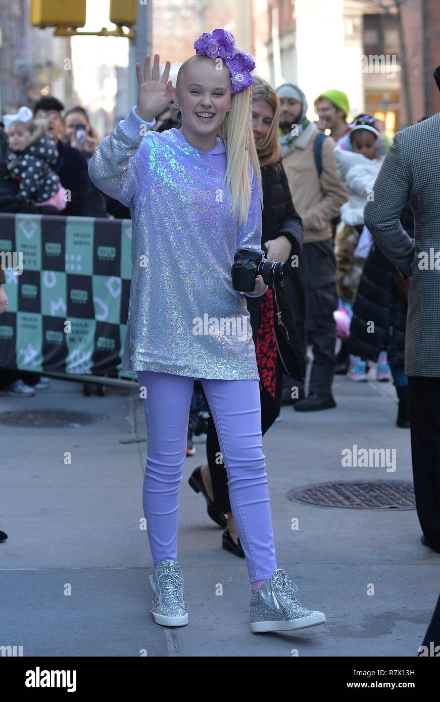 New York, NY, USA. 11th Dec, 2018. JoJo Siwa out and about for ...