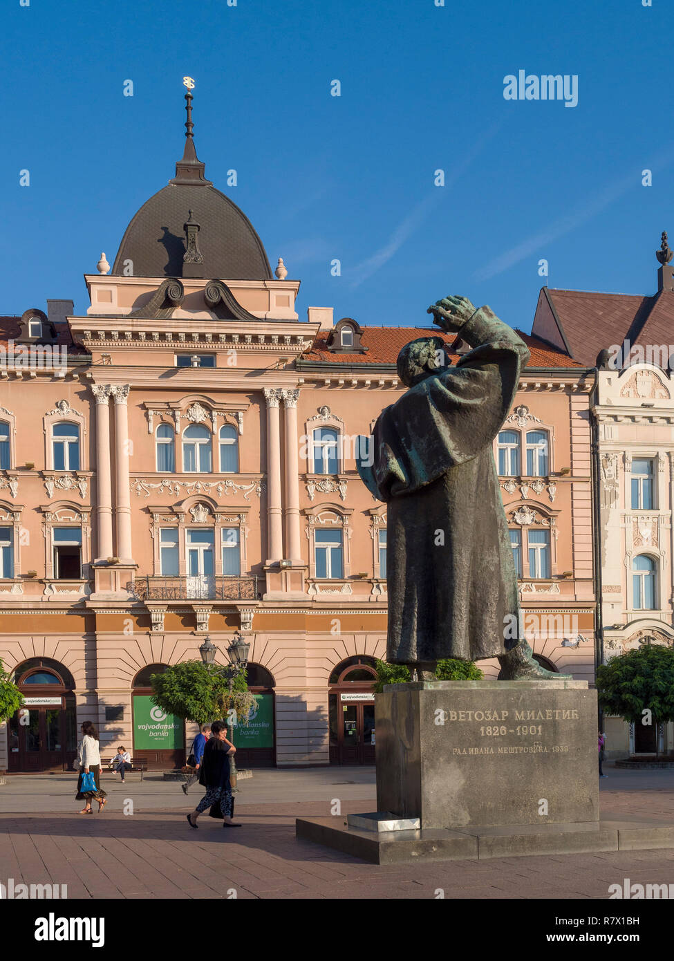 monument of Svetzar Miletic at Freedom Square-Trg Slobode, Novi Sad ...