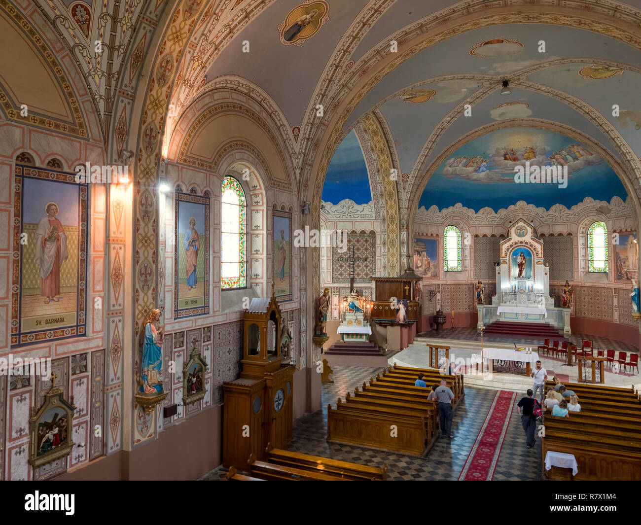 Sacred Heart (Jesus) Church, Sombor,, Vojvodina, Serbia, Europe Stock ...