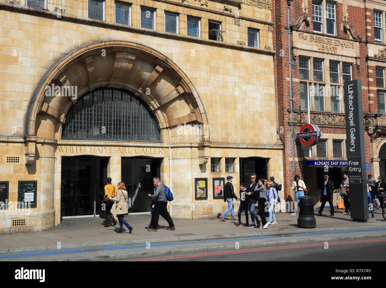 Whitechapel Art Gallery, a popular contemporary exhibition space, on ...