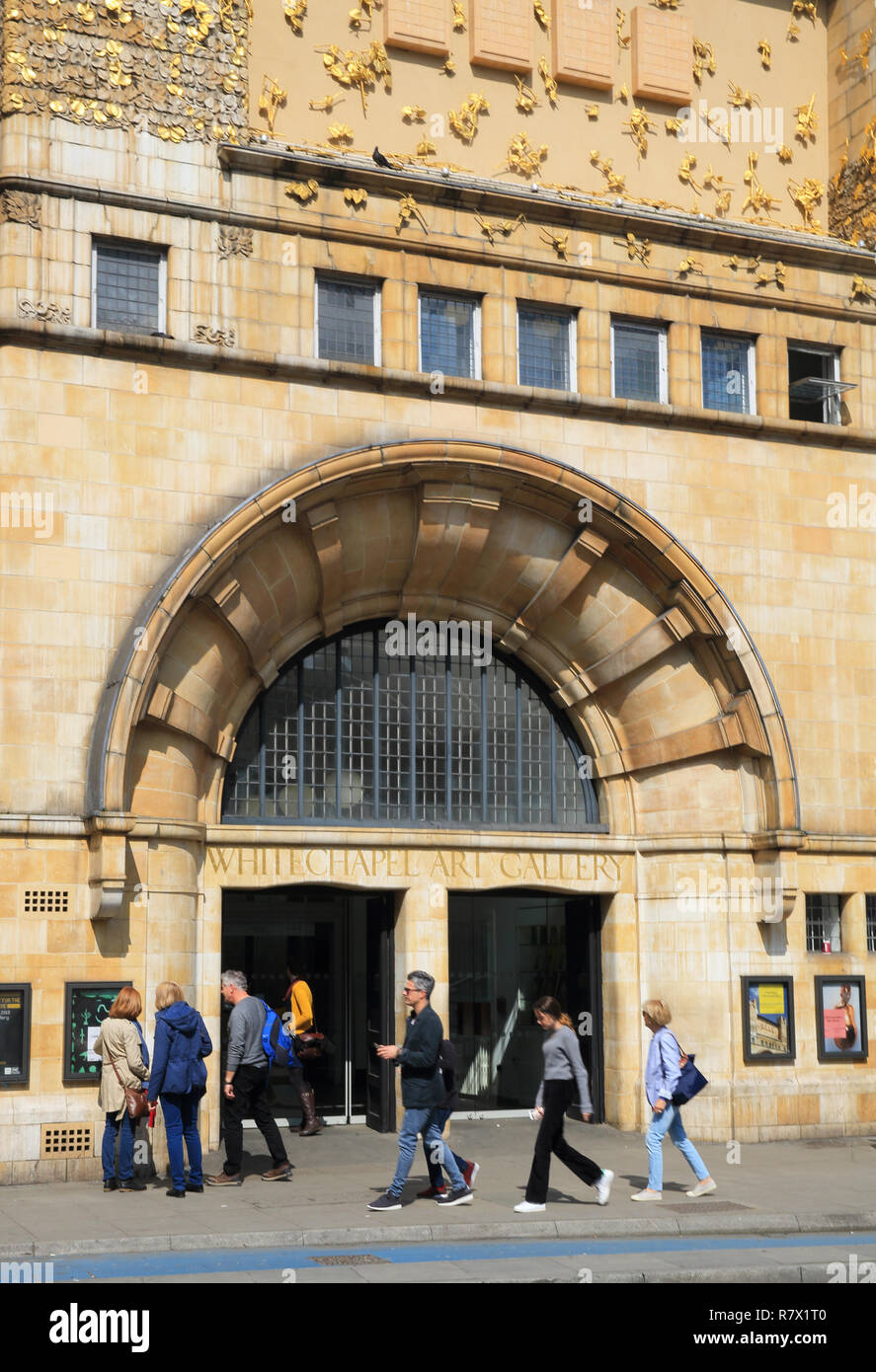 Whitechapel Art Gallery, a popular contemporary exhibition space, on ...