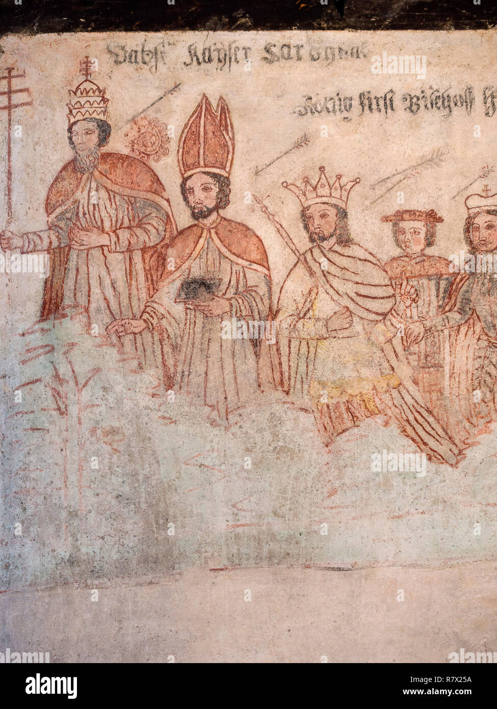 Carolran frescoes, Holy Cross chapel in Benedictine monastery in ...