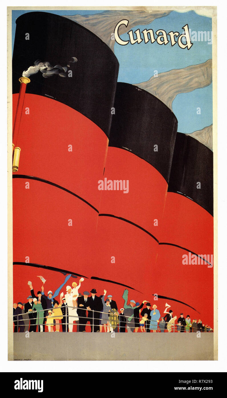 Cunard poster hi-res stock photography and images - Alamy