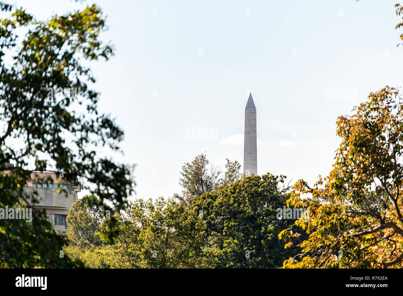 US Washington Monument in Washington DC, USA on Capital capitol hill ...