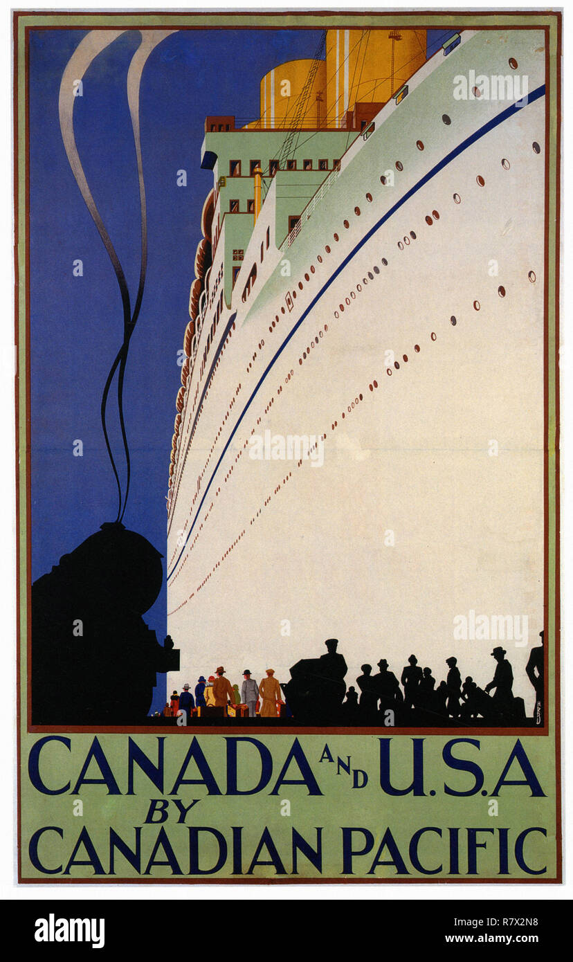 Canadian pacific poster hi-res stock photography and images - Alamy