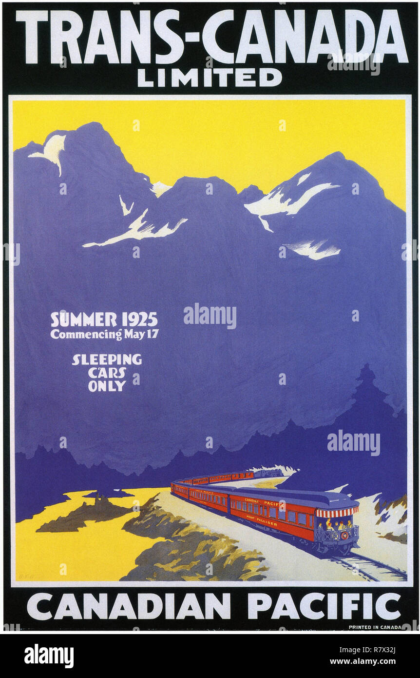 Canadian pacific railway poster hi-res stock photography and images - Alamy