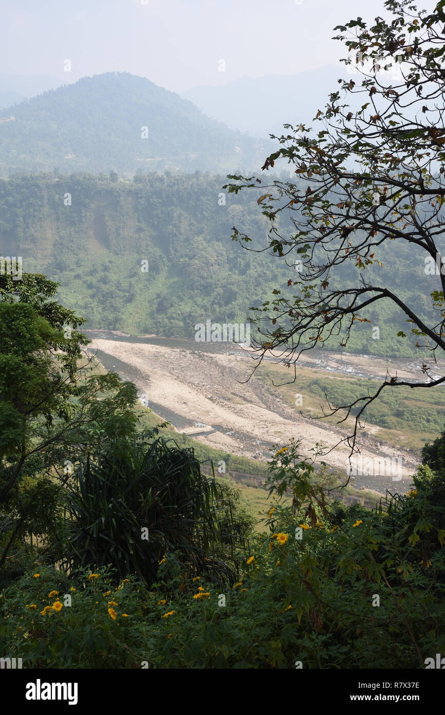 River Jaldhaka from Gairibas viewpoint on Khunia-Jhalong road in ...