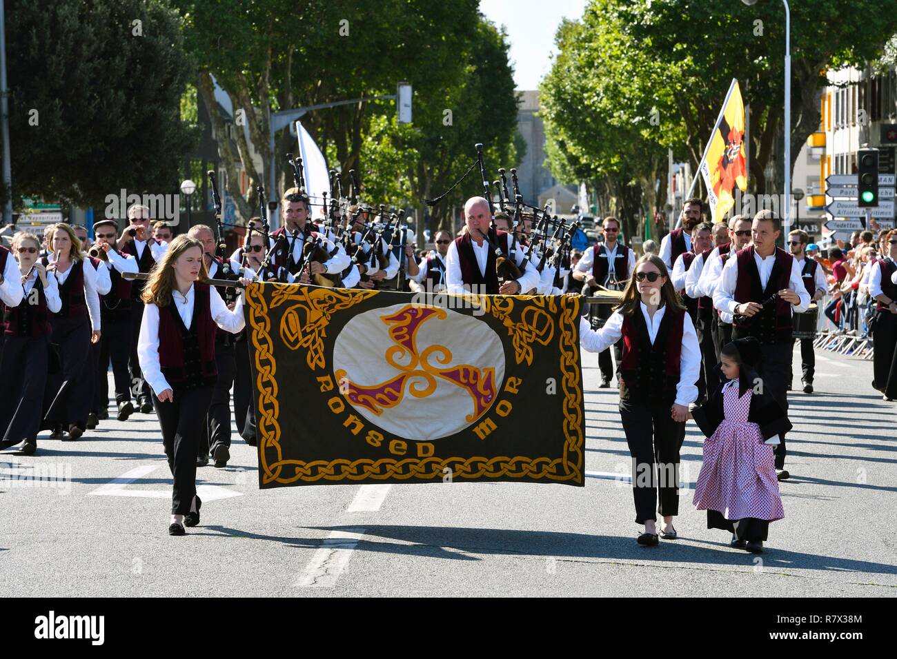France, Morbihan, Lorient, interceltic festival, Celtic music festival ...