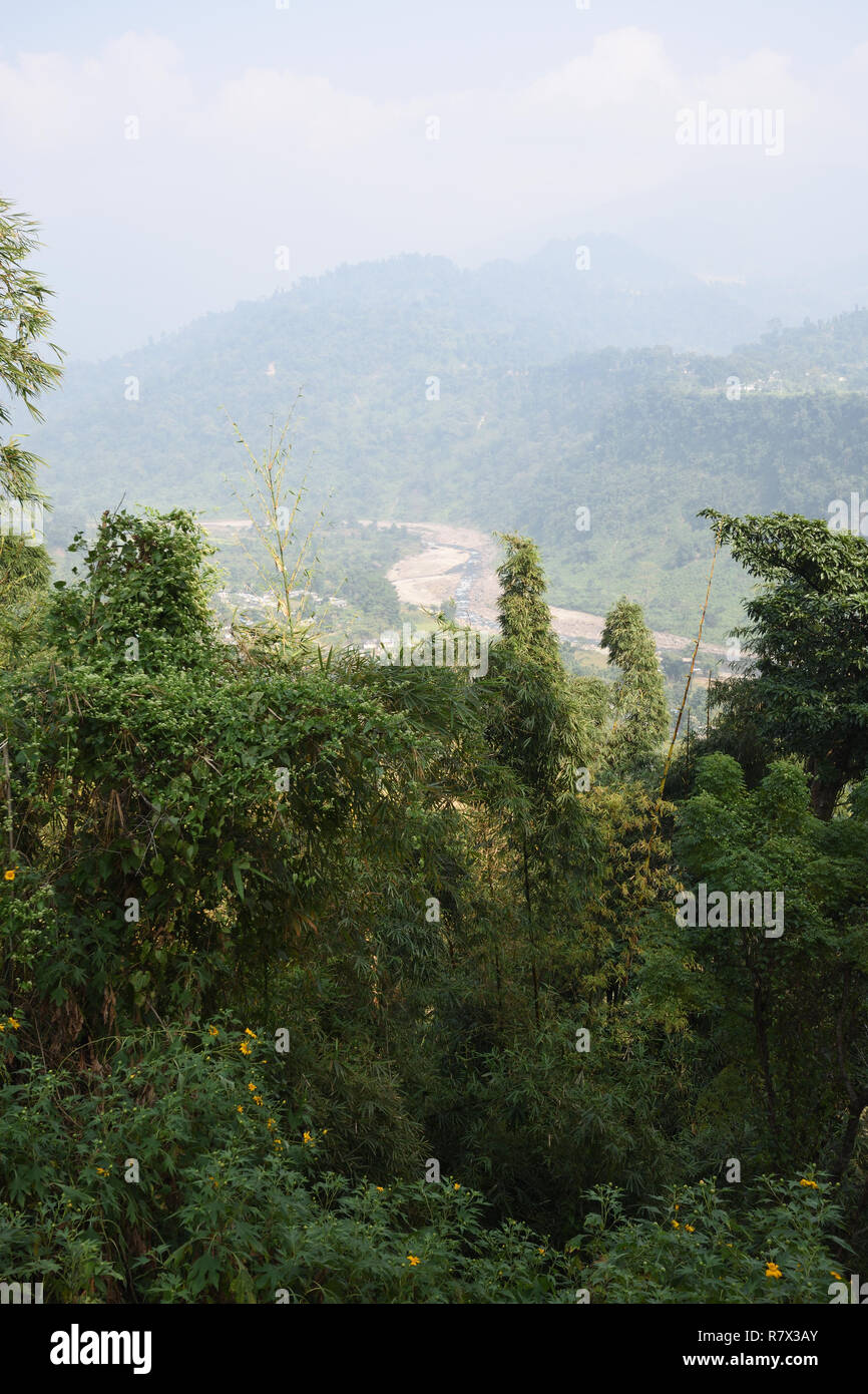 River Jaldhaka from Gairibas viewpoint on Khunia-Jhalong road in ...