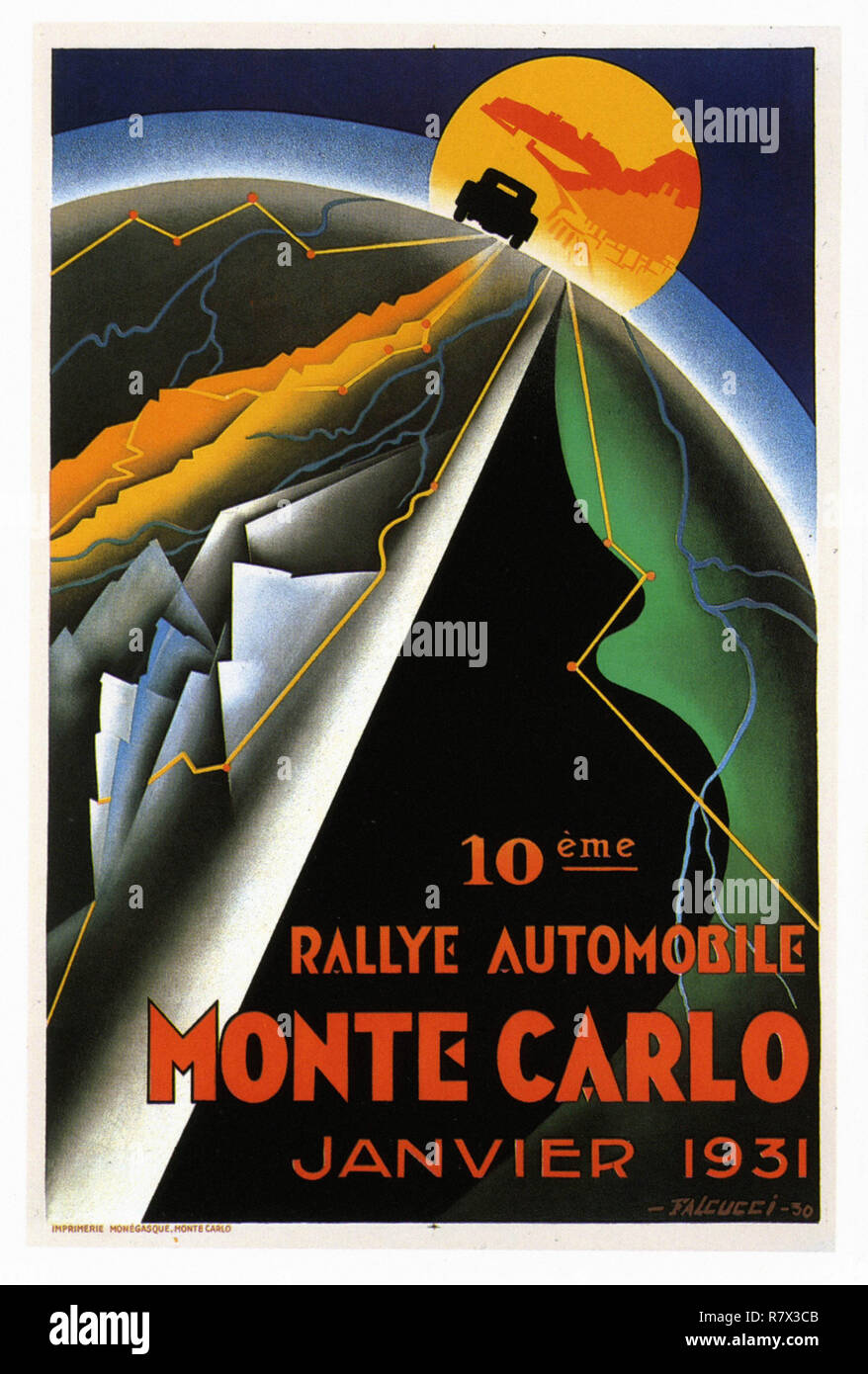 Monte carlo rallye automobile poster hi-res stock photography and ...