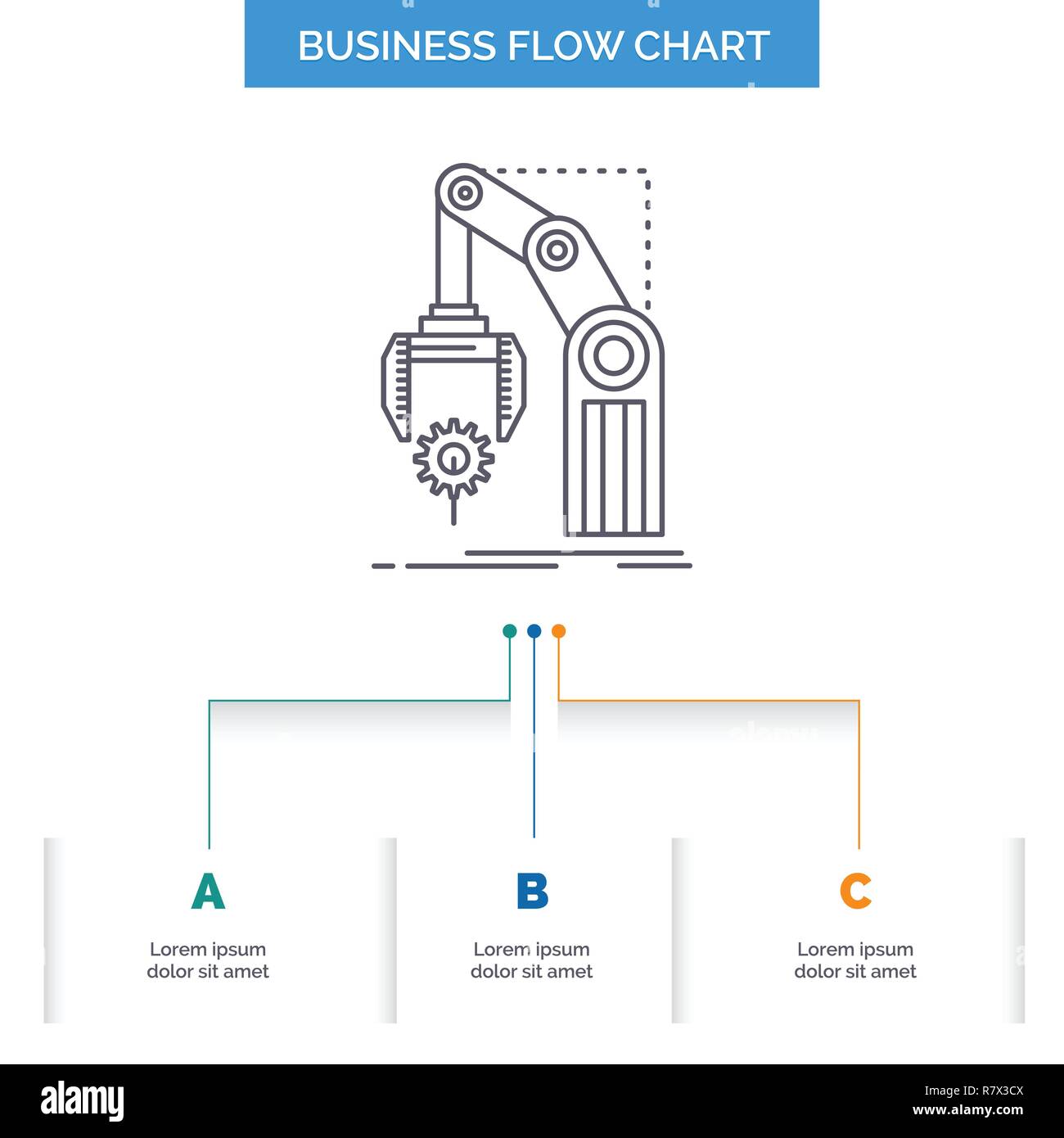 Factory process flow Stock Vector Images - Alamy