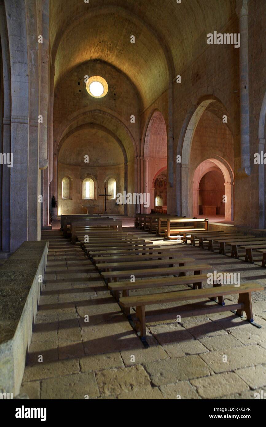 France, Var, Le Thoronet, Cistercian abbey of Thoronet built in the ...