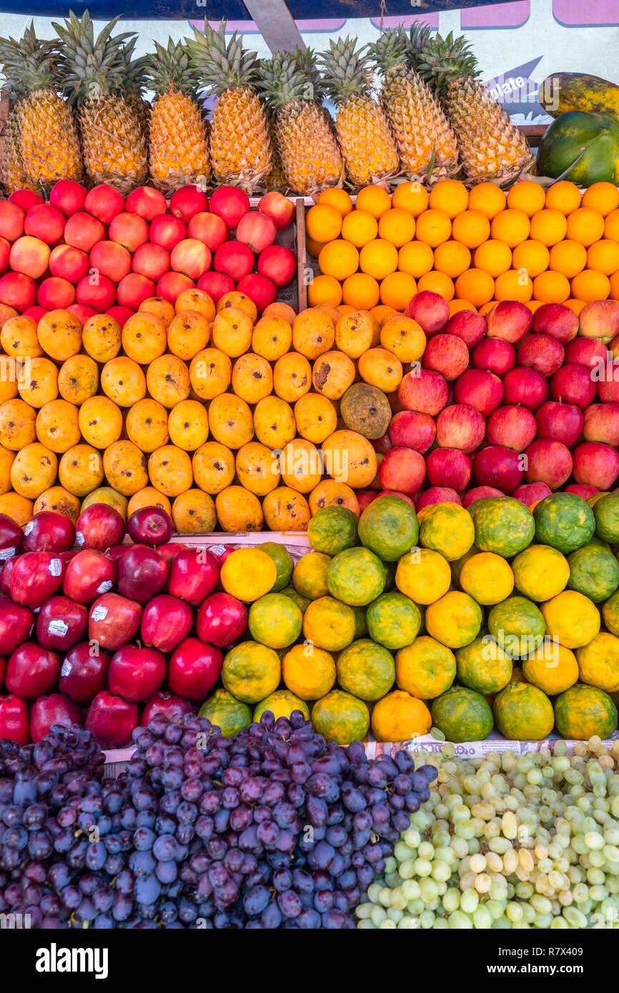 India, state of Kerala, Cannamore or Kannur, Kannur market in the ...