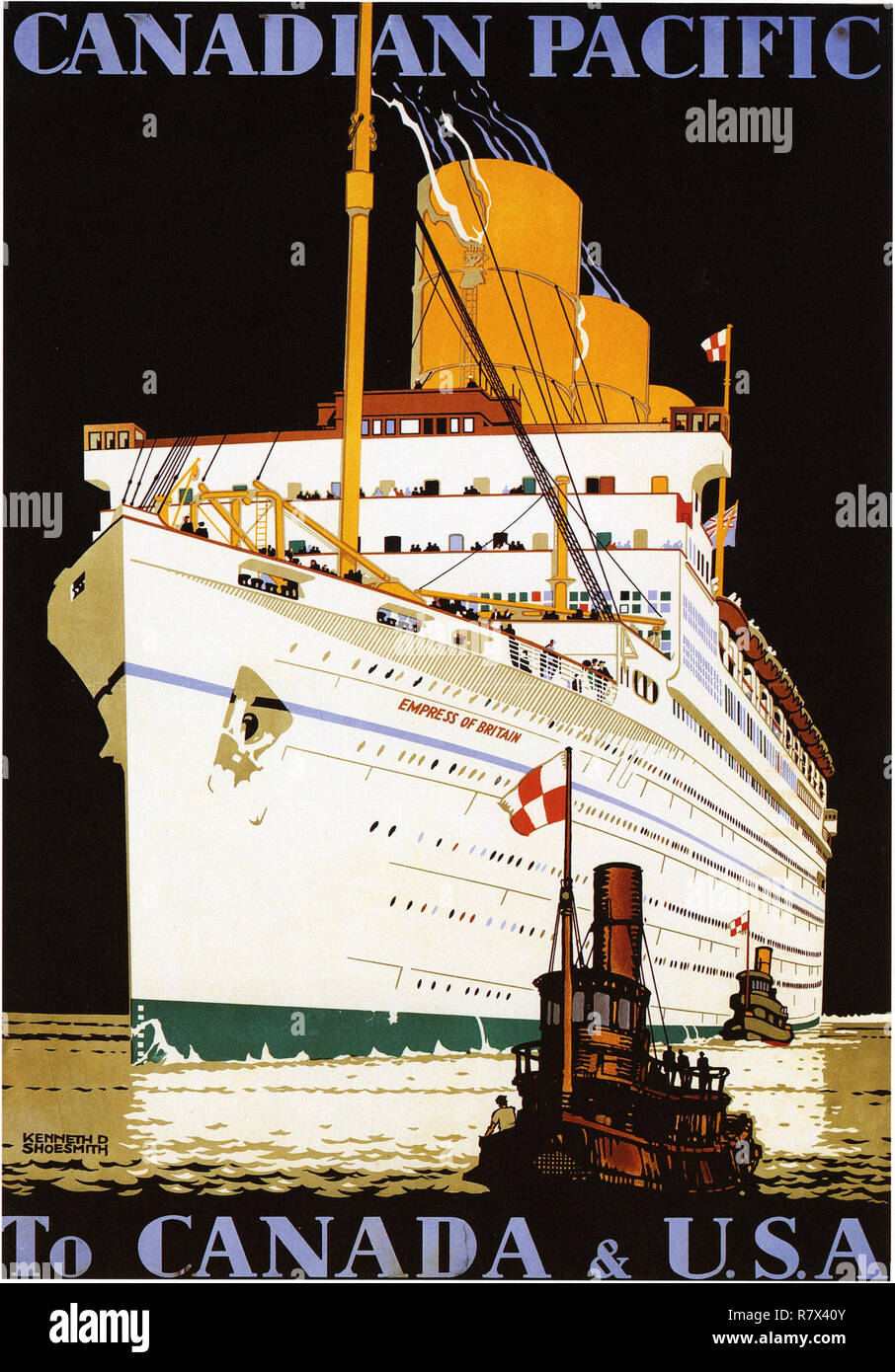 Canadian pacific poster hi-res stock photography and images - Alamy