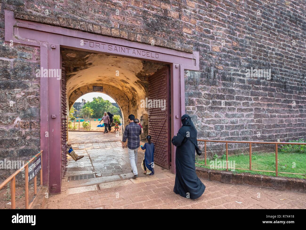 India, state of Kerala, Cannamore or Kannur, Sant Angelo's Fort was ...