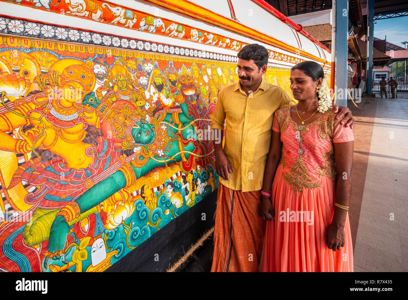 India, state of Kerala, Guruvayur, place of pilgrimage around Sri ...