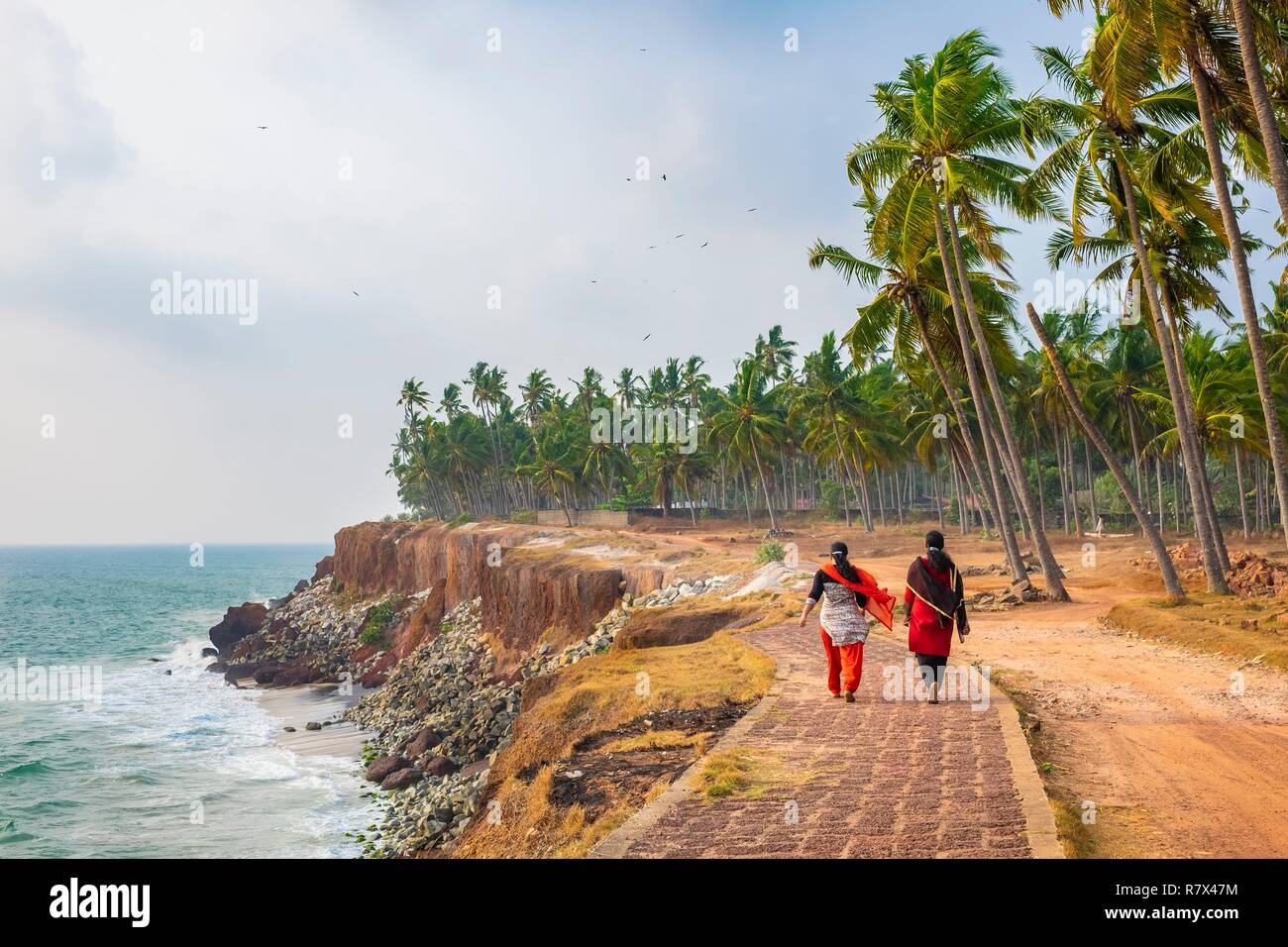 India, state of Kerala, Varkala, state of Kerala, Varkala, surroundings ...