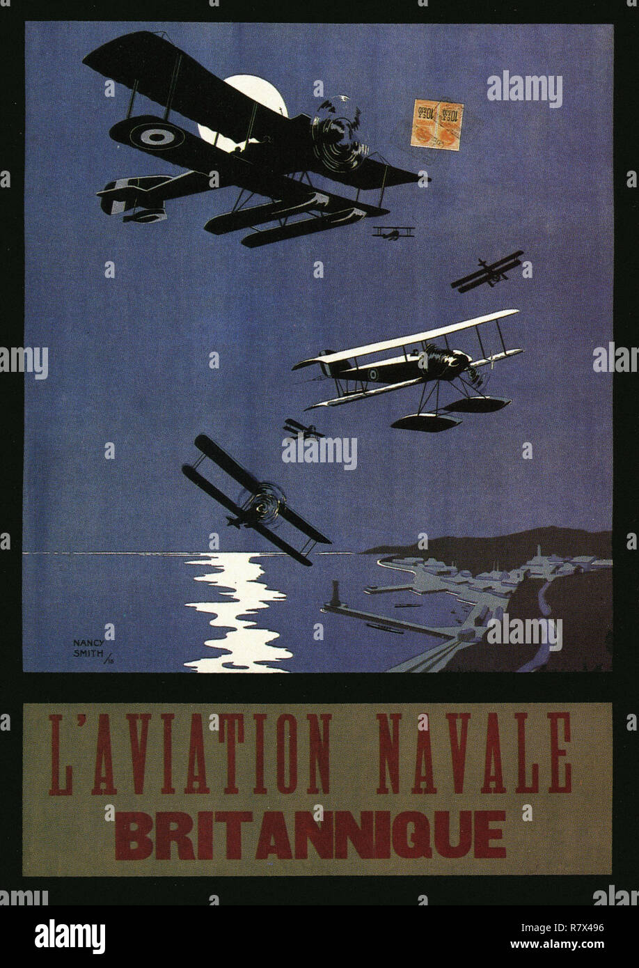 Vintage aviation poster hi-res stock photography and images - Alamy