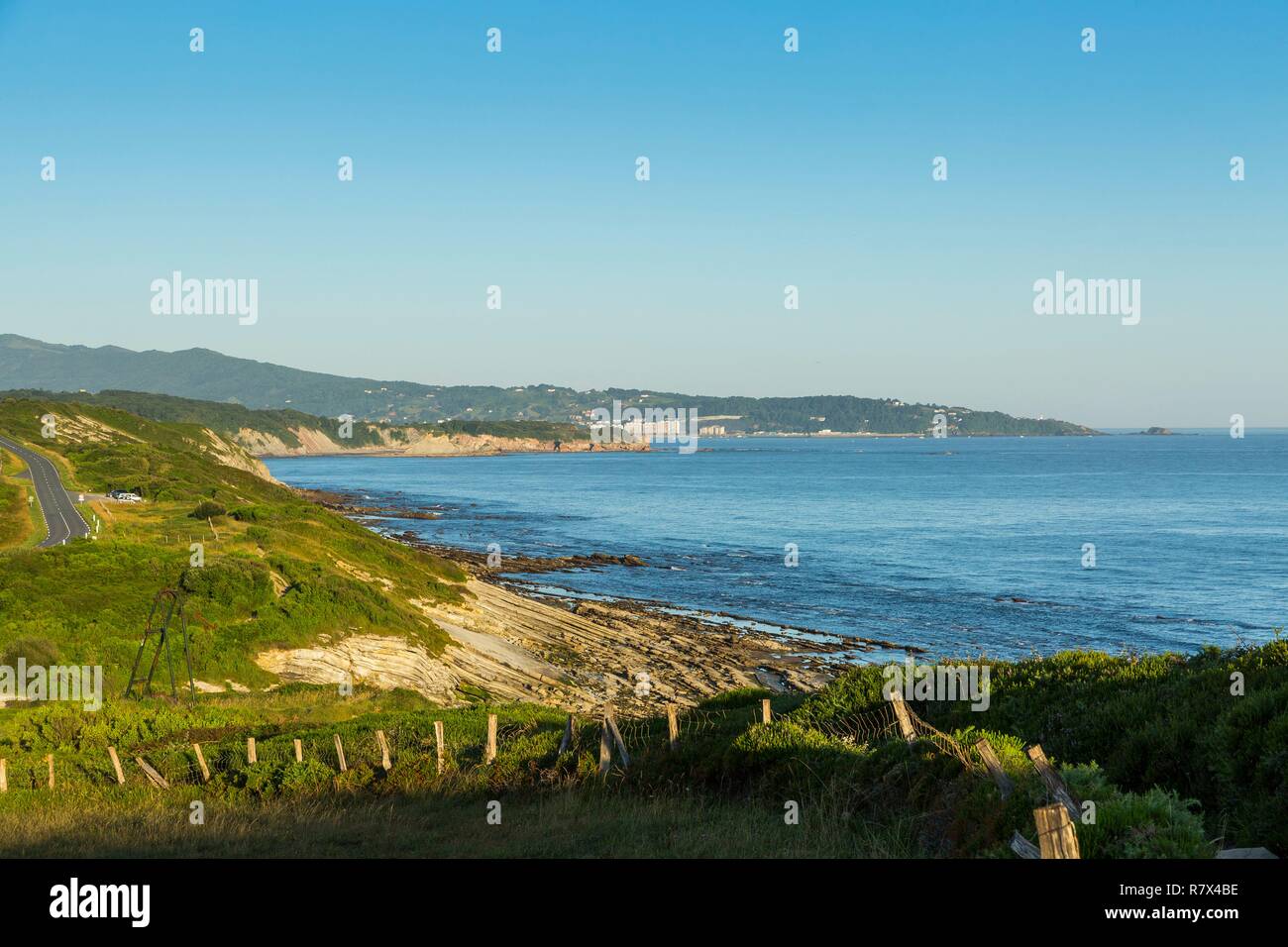 France, Pyrenees Atlantique, Pays Basque, Urrugne, the coastal path ...