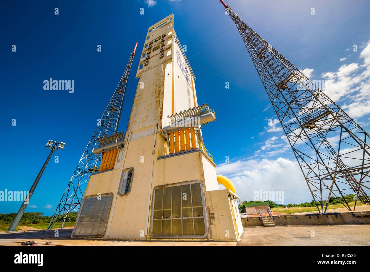 France, French Guiana, Kourou, Guiana Space Center (CSG), launch area ...