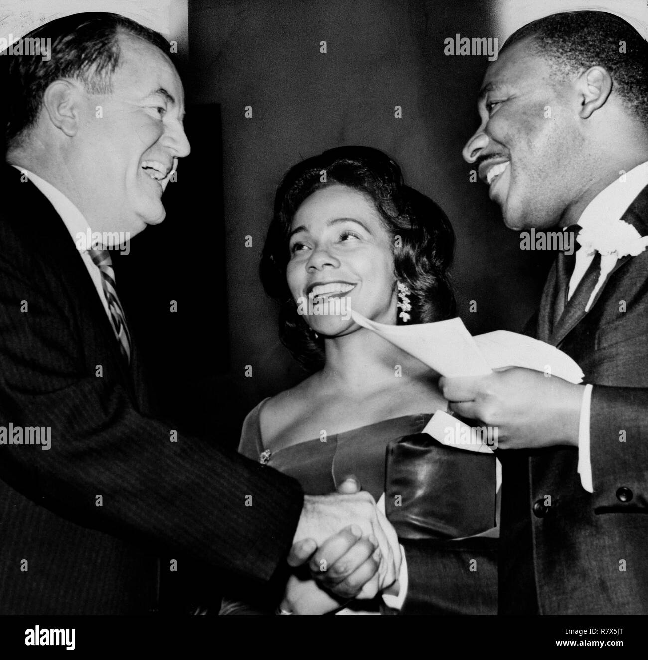 Martin luther king jr and his wife coretta scott king Black and White ...