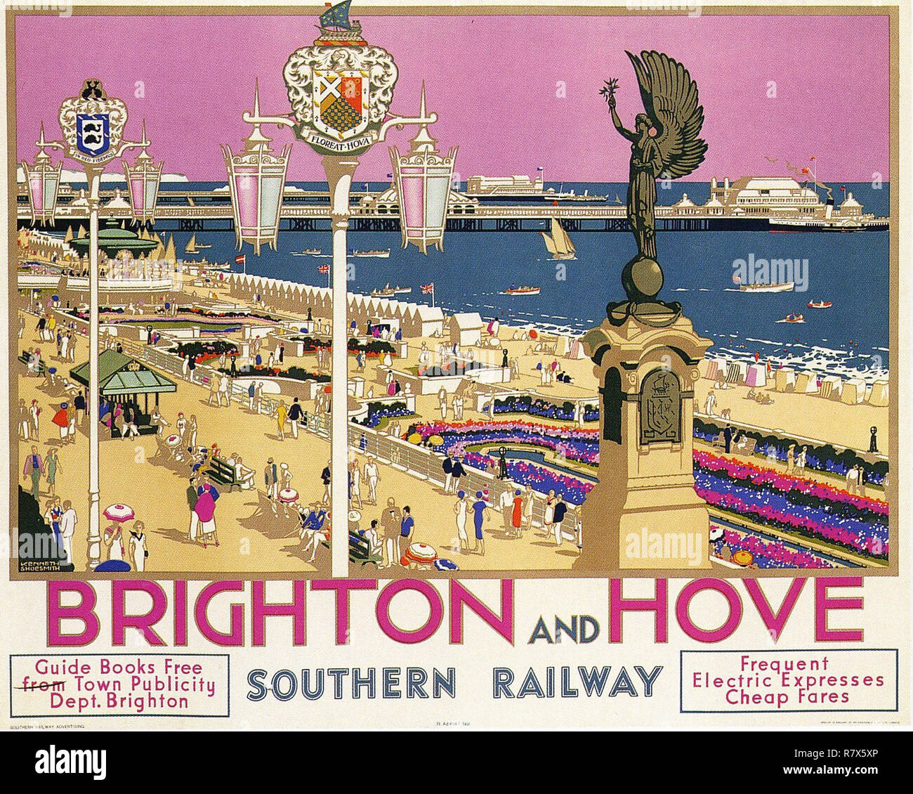 Vintage brighton advertising hi-res stock photography and images - Alamy
