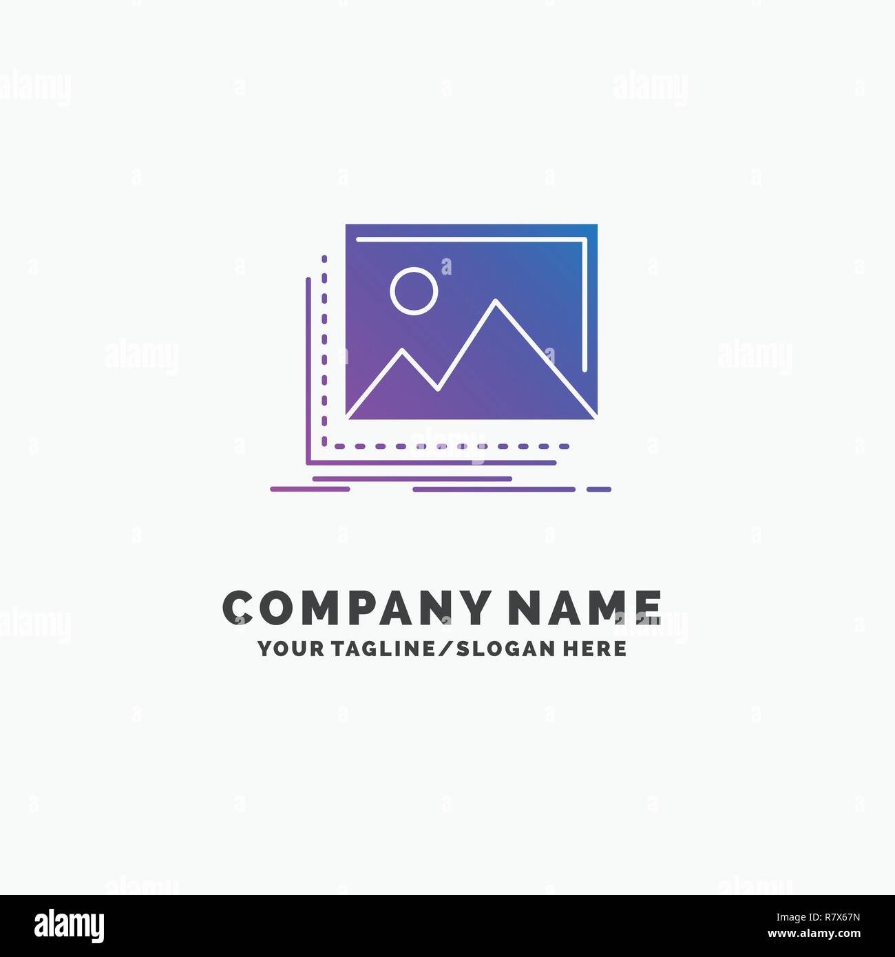 gallery, image, landscape, nature, photo Purple Business Logo Template ...