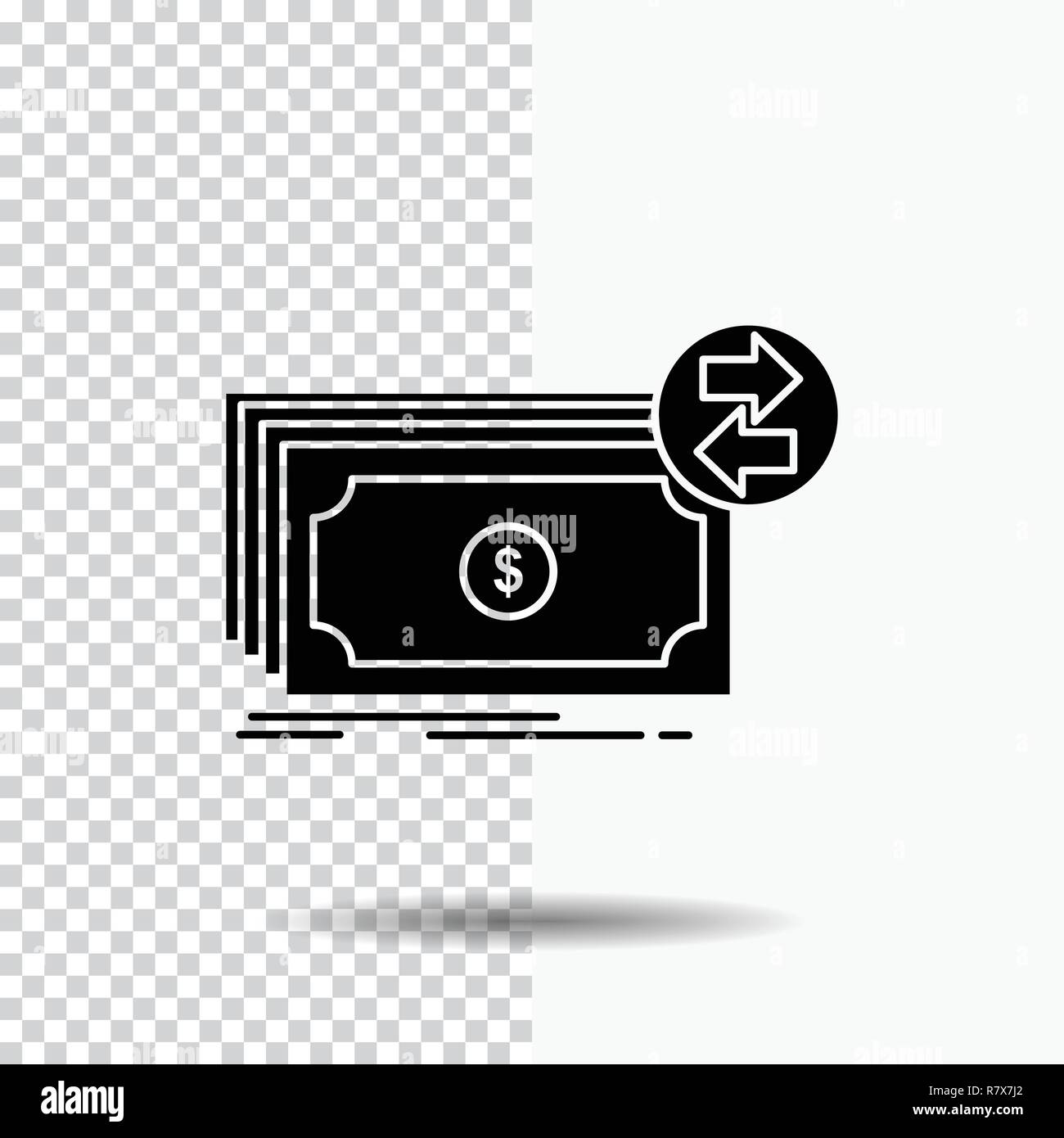Money falling black background Stock Vector Images - Alamy