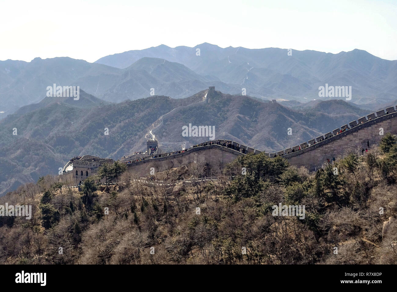 The Great Wall is generally built along an east-to-west line across the ...