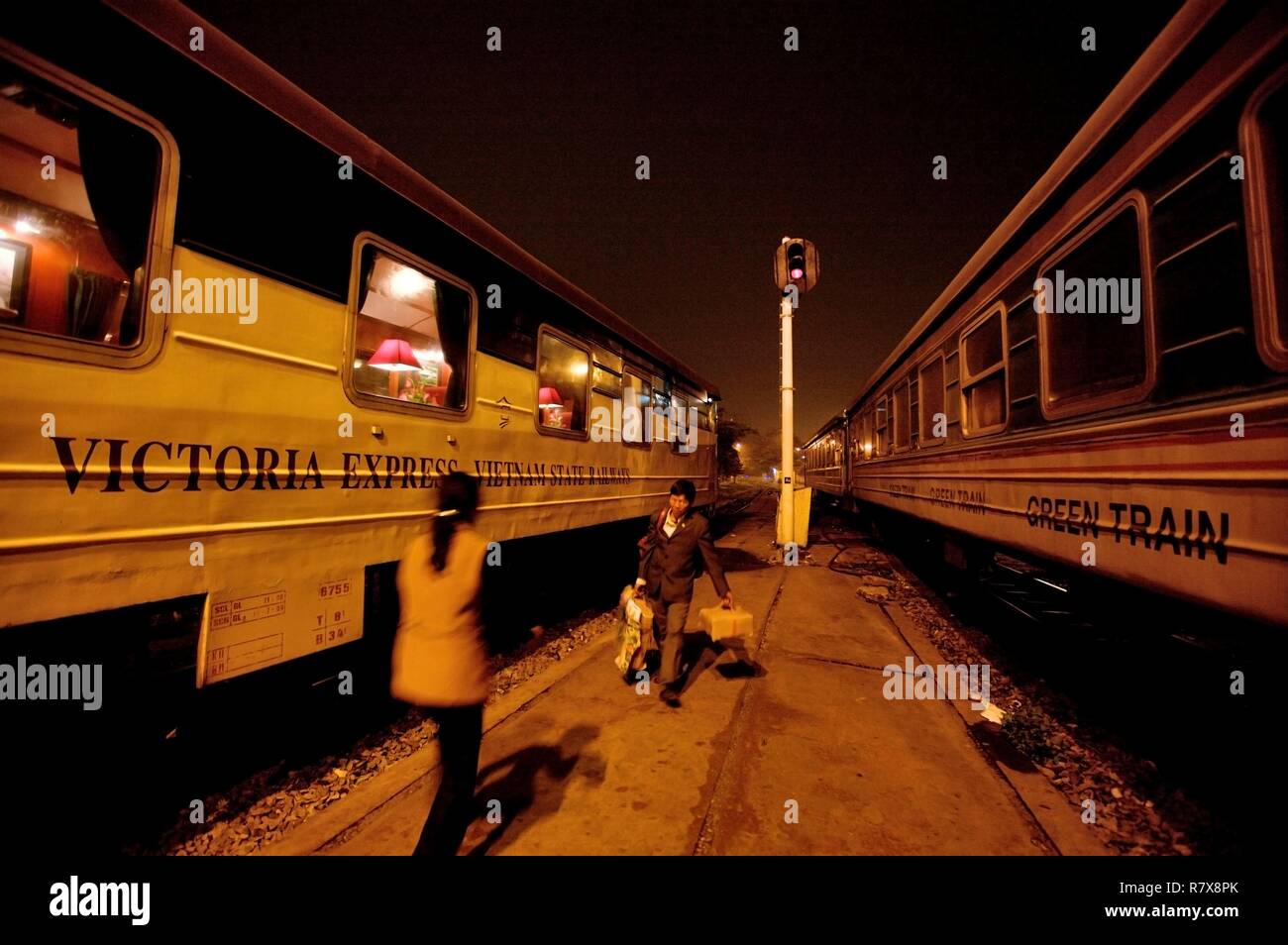 Vietnam, Lao Cai province, Sapa district, Victoria train from Hanoi ...