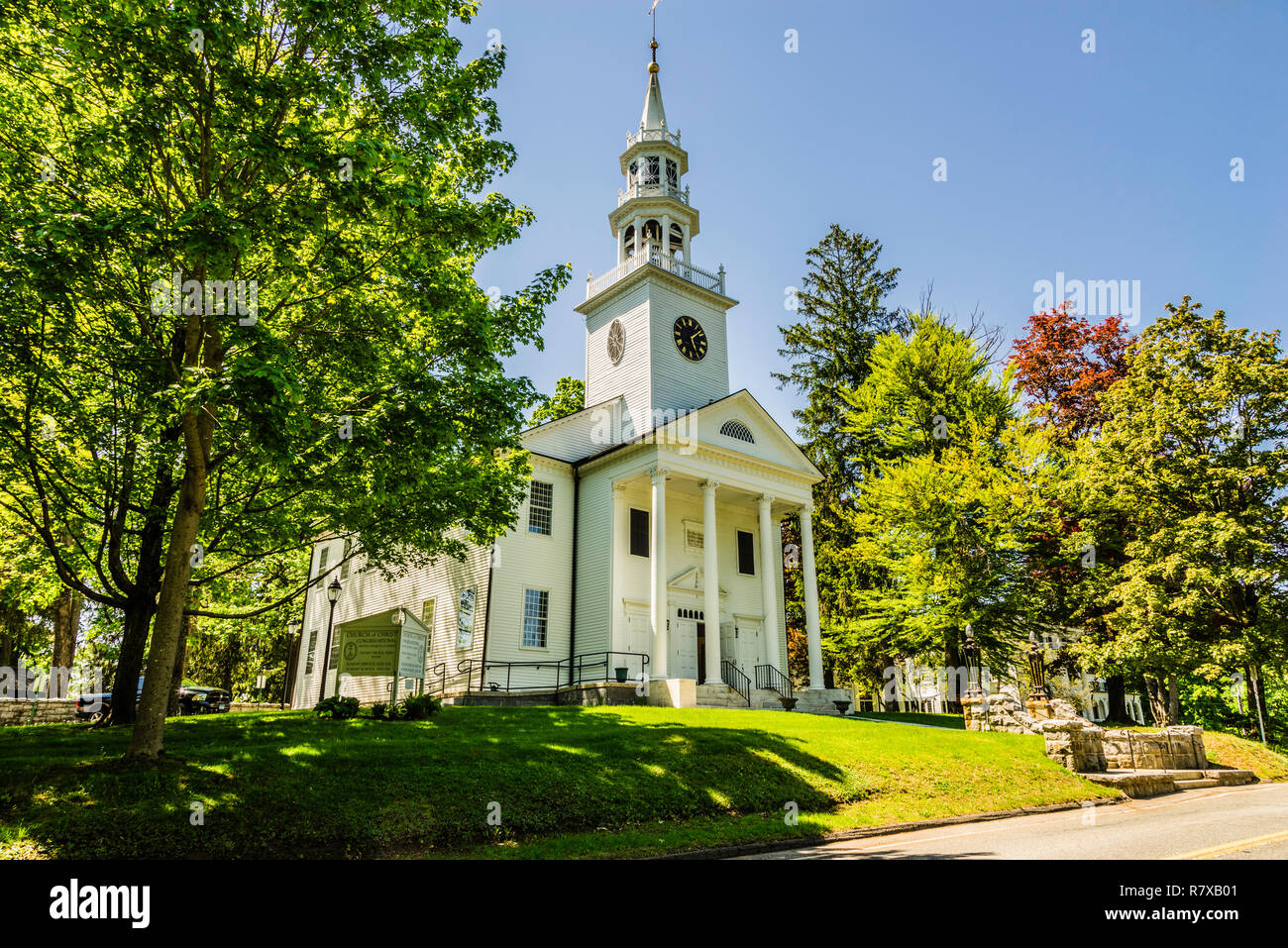 Church of Christ; Congregational (UCC) Norfolk, Connecticut, USA Stock ...