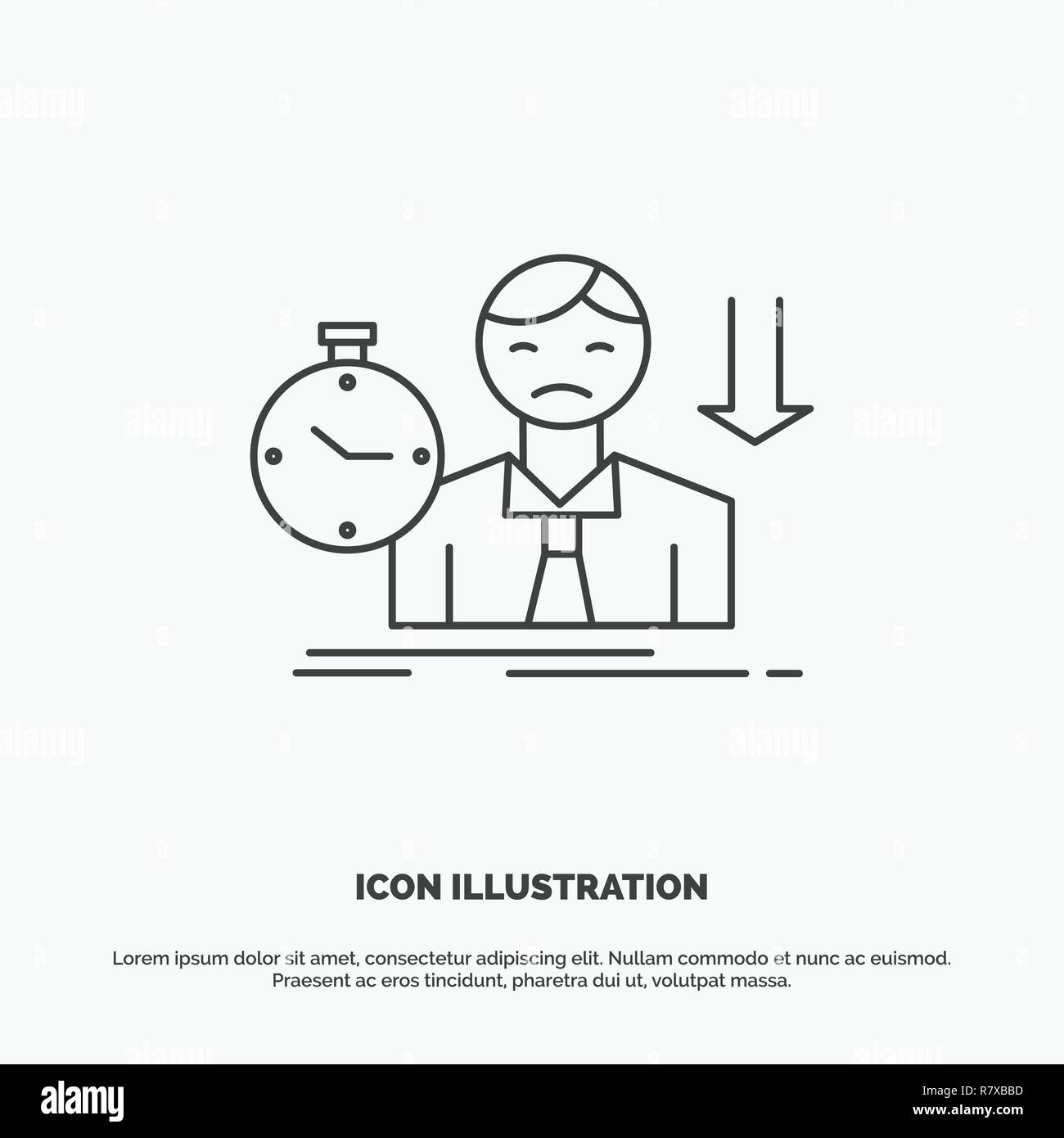 Defeated person Stock Vector Images - Alamy