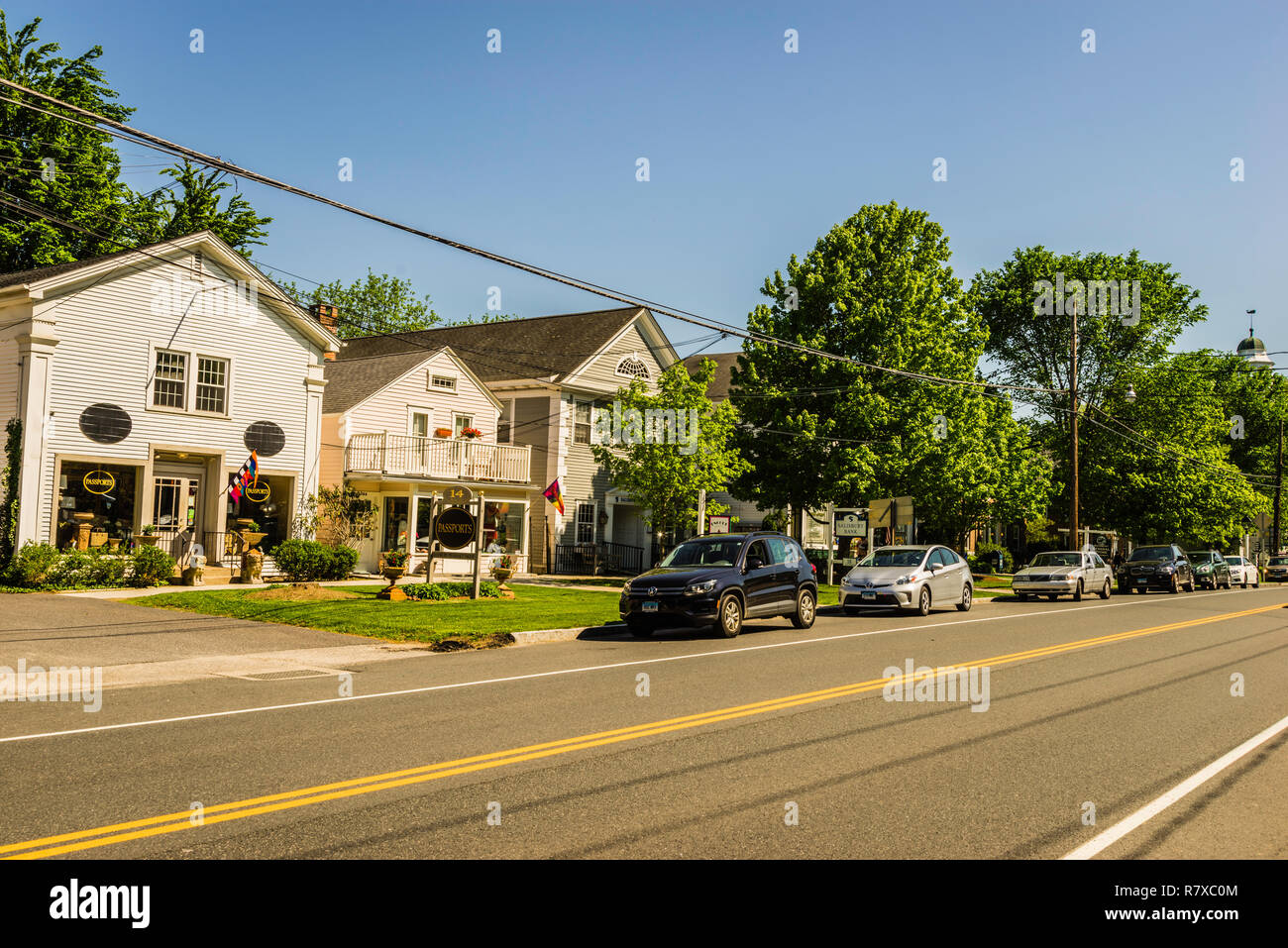 Main Street Route 44 Salisbury, Connecticut, USA Stock Photo - Alamy