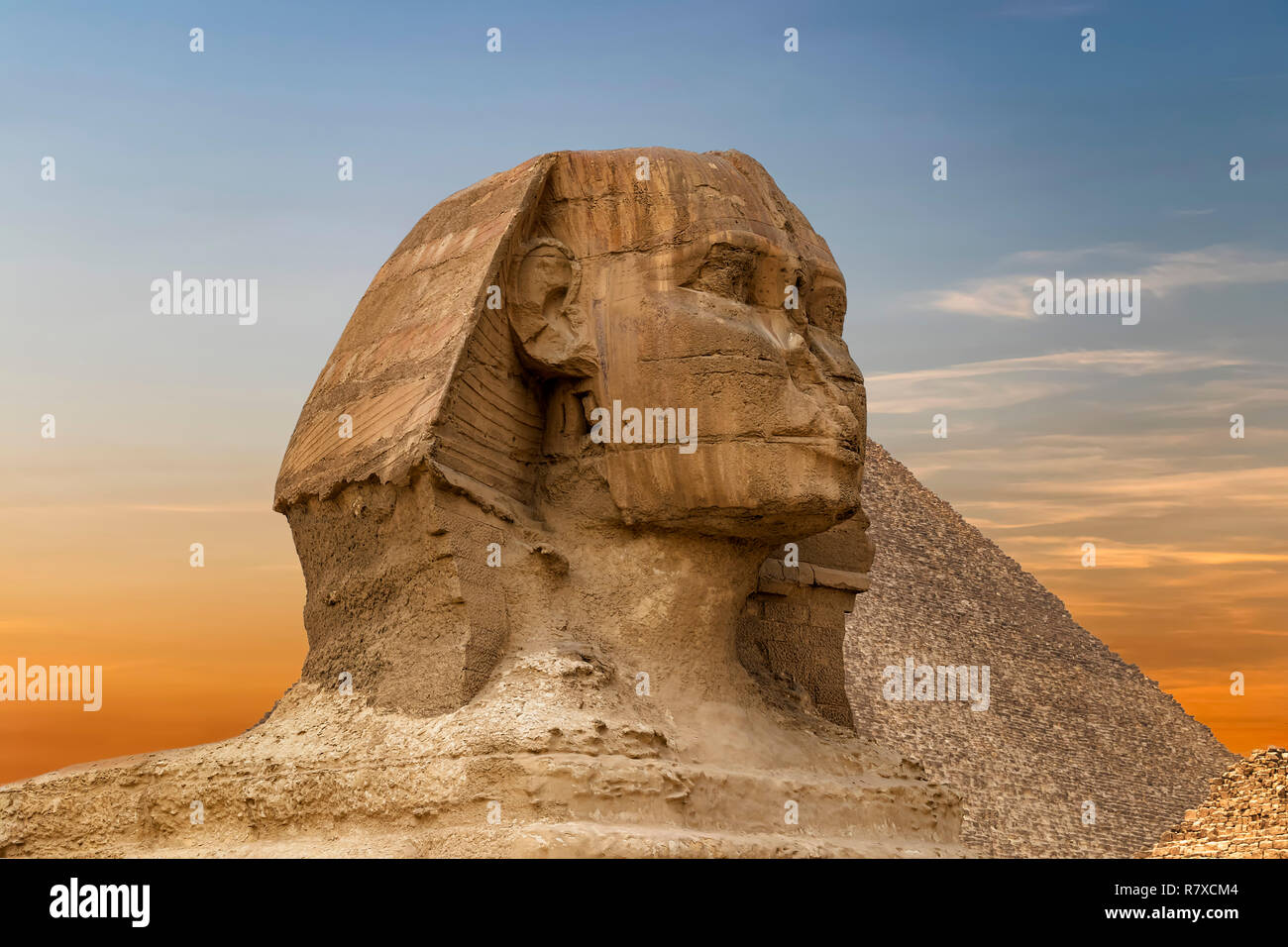 Great sphinx of giza sunrise hi-res stock photography and images - Alamy
