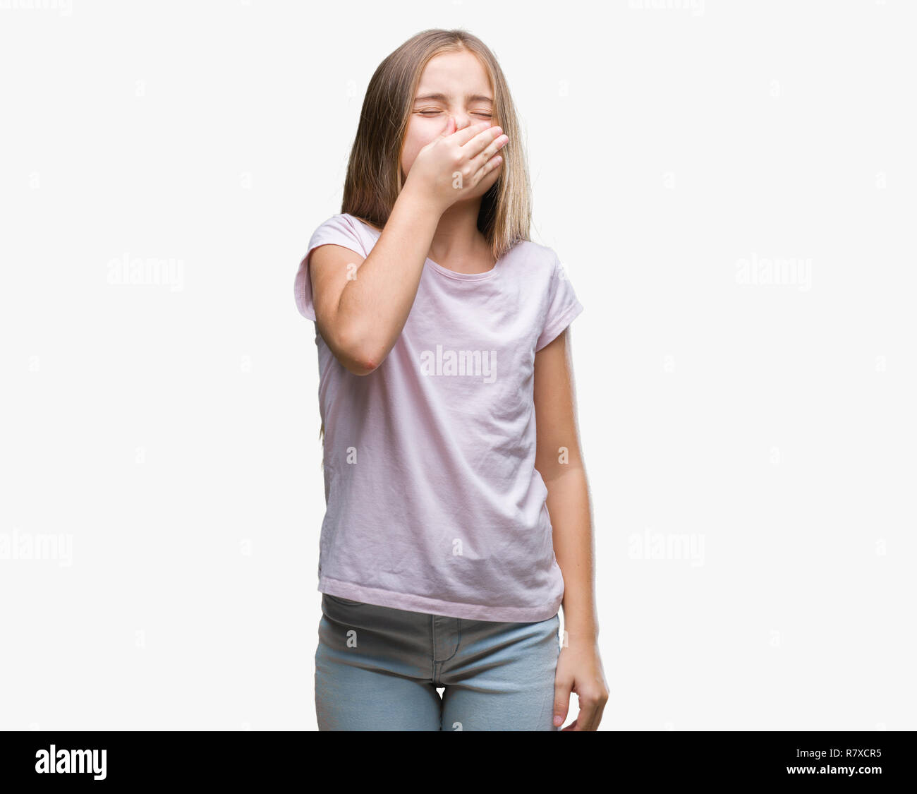 Child holding something smelly hi-res stock photography and images - Alamy