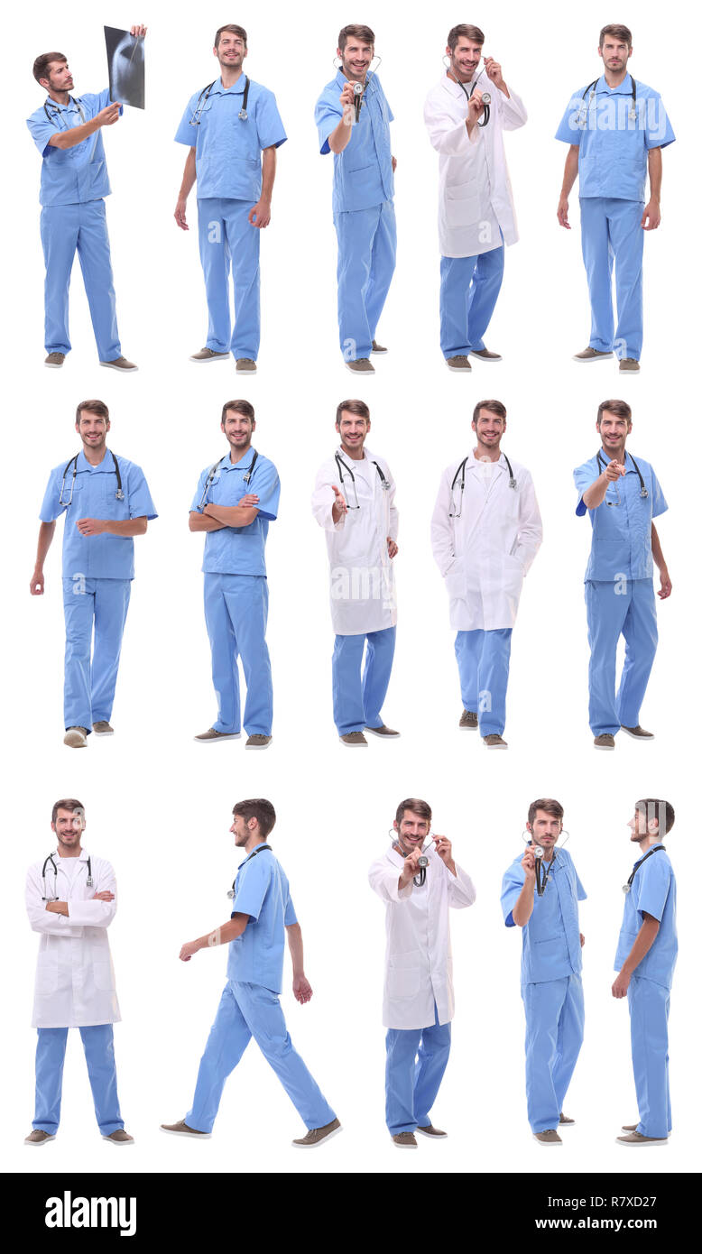 Doctor portrait collage hi-res stock photography and images - Alamy
