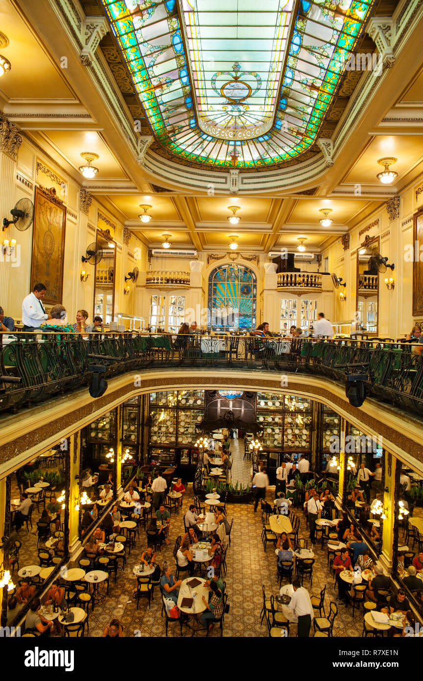 The interior of the confeitaria colombo hi-res stock photography and ...
