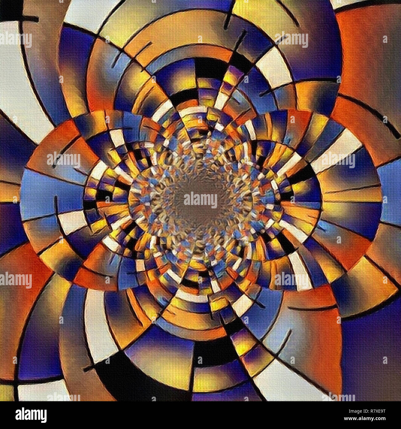 Circles fractal hi-res stock photography and images - Alamy