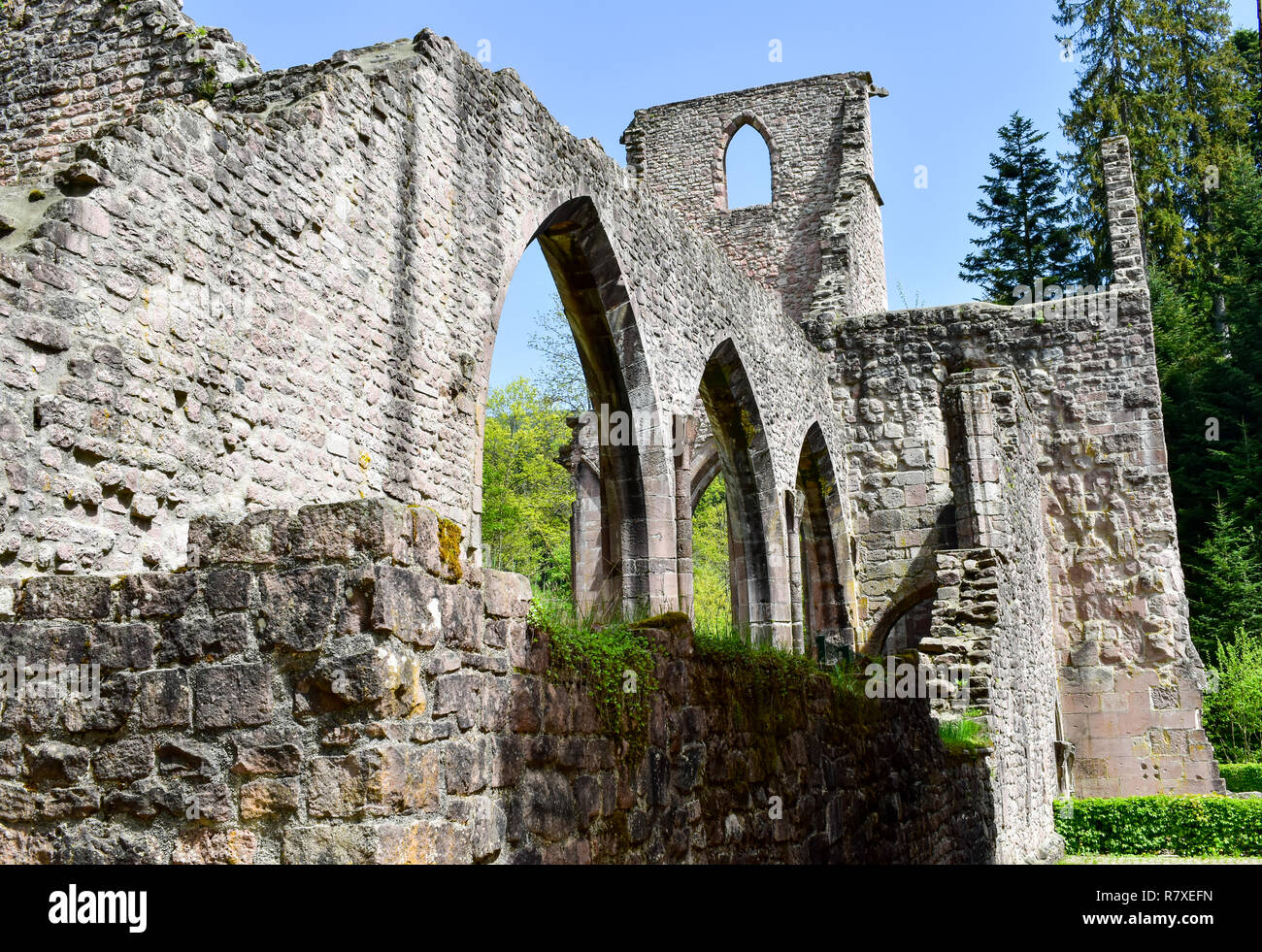 Old stone monastery wall background hi-res stock photography and images ...
