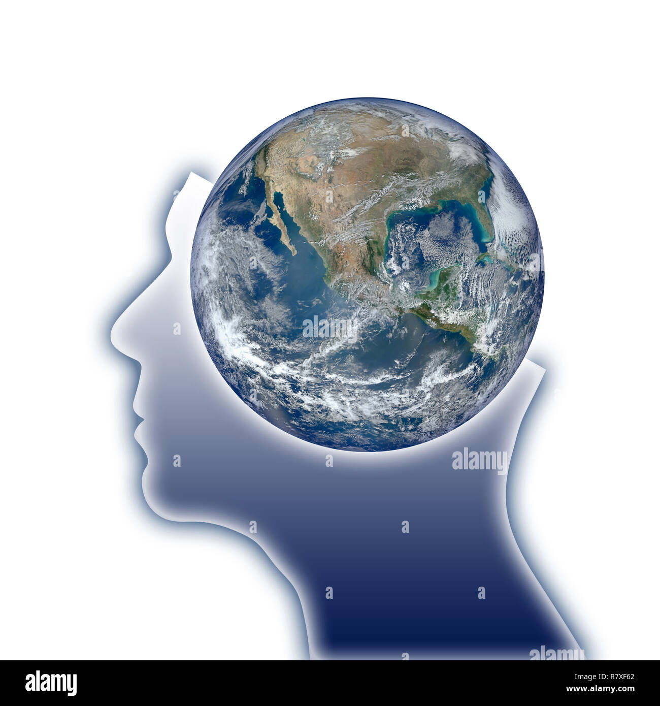 Global thinking - concept with image from NASA Stock Photo - Alamy