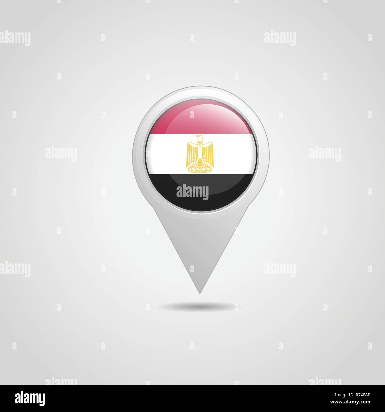 Egypt Flag Map Pin Stock Vector Image And Art Alamy