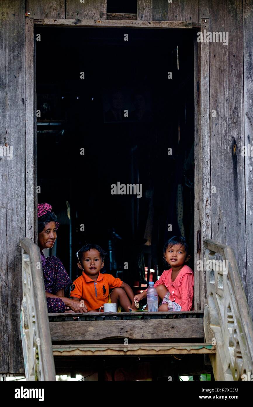 Cambodia, Kompong Thom province, Kompong Thom or Kampong Thom, portrait Stock Photo - Alamy