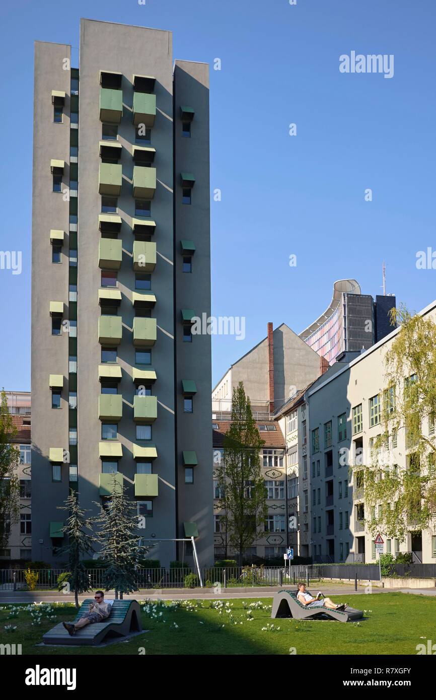 Germany, Berlin, Kreuzberg District, Eco district buildings at the ...