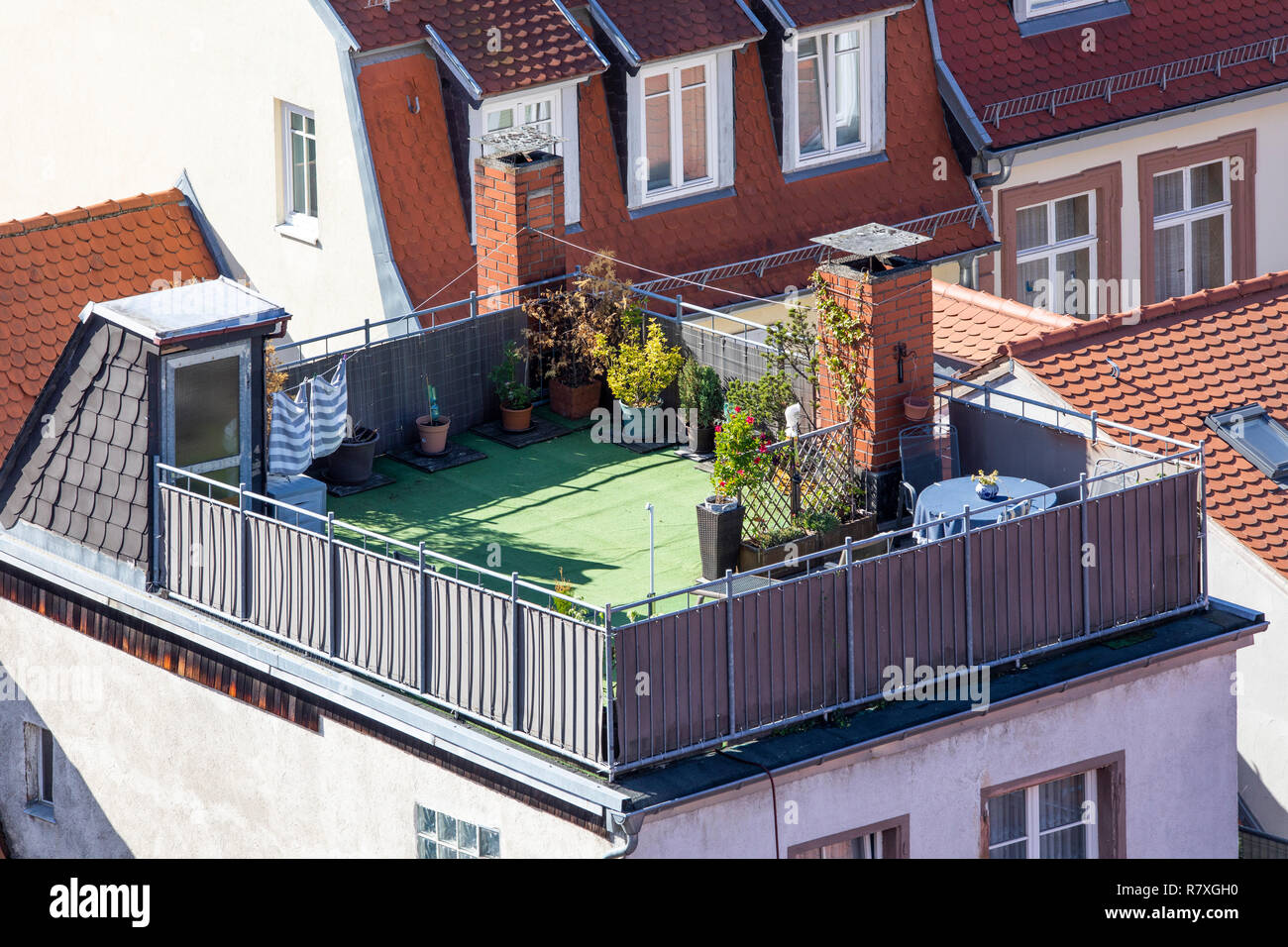 Old Town of Heidelberg, roof terrace, Germany Stock Photo - Alamy