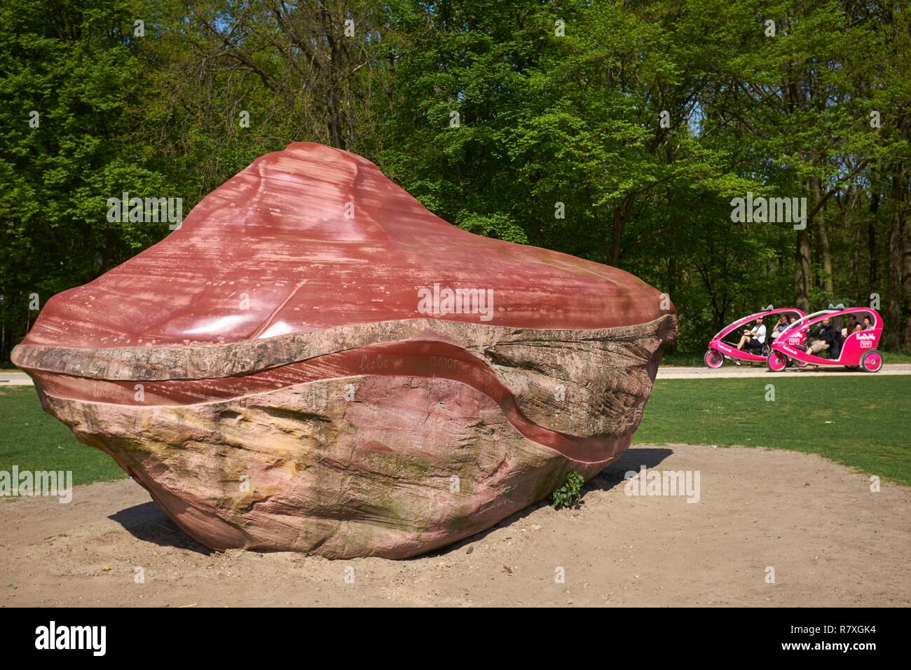 Germany, Berlin, Tiergarten district, Global Stones project, groups of ...