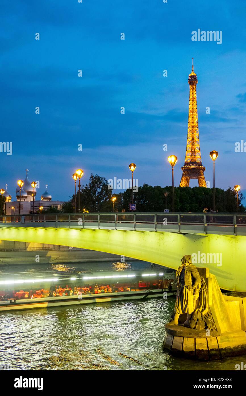 France, Paris, area listed as World Heritage by UNESCO, the Zouave of ...