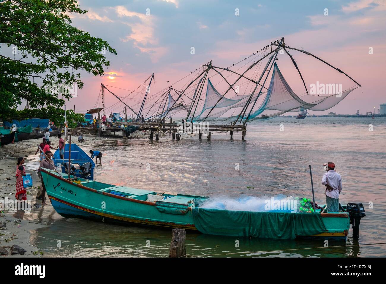 Inde, state of Kerala, Kochi (or Cochin), Fort Kochi (ou Fort Cochin ...